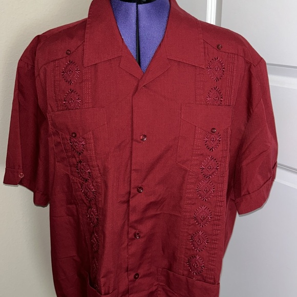 Cubavera | Shirts | Mens Cubavera Short Sleeve Guayabera Shirt | Poshmark